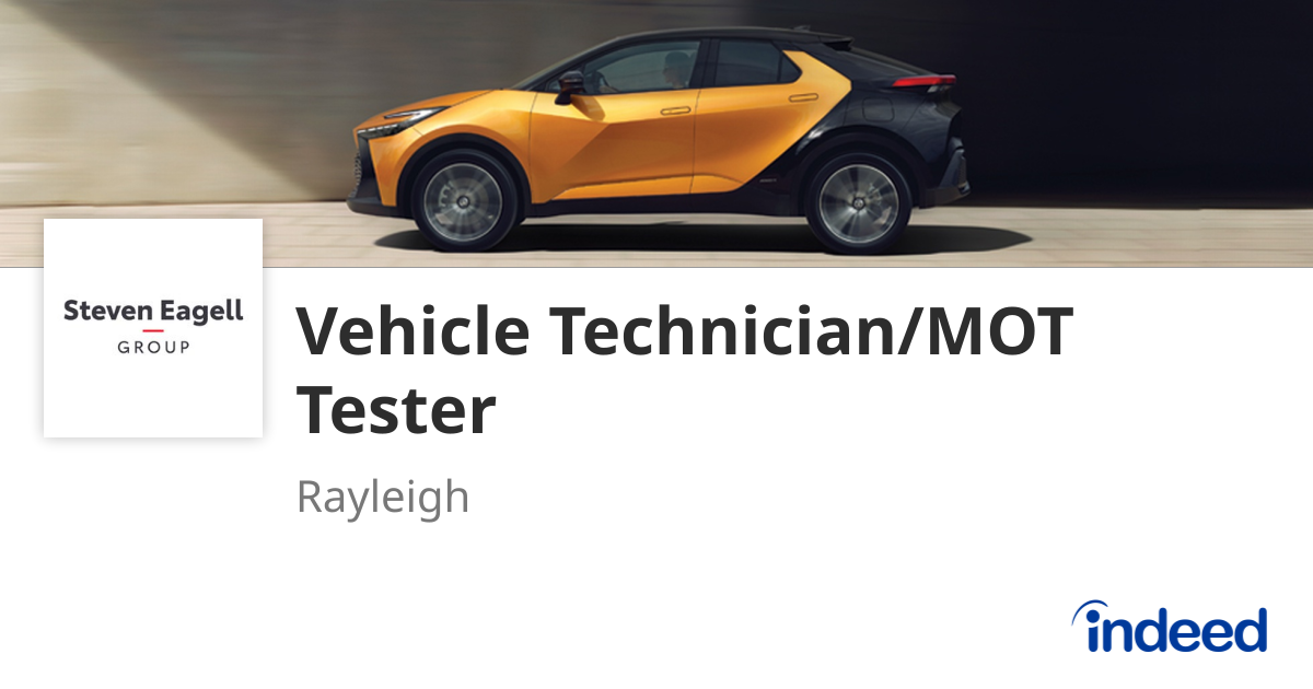 Vehicle Technician/MOT Tester - Rayleigh SS6 7UQ - Indeed.com