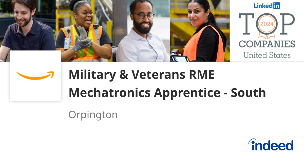 Military & Veterans RME Mechatronics Apprentice - South East Locations ...