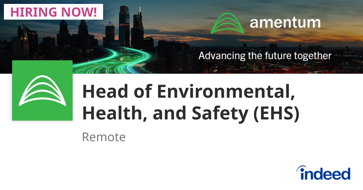Head of Environmental, Health, and Safety (EHS) - Remote - Indeed.com