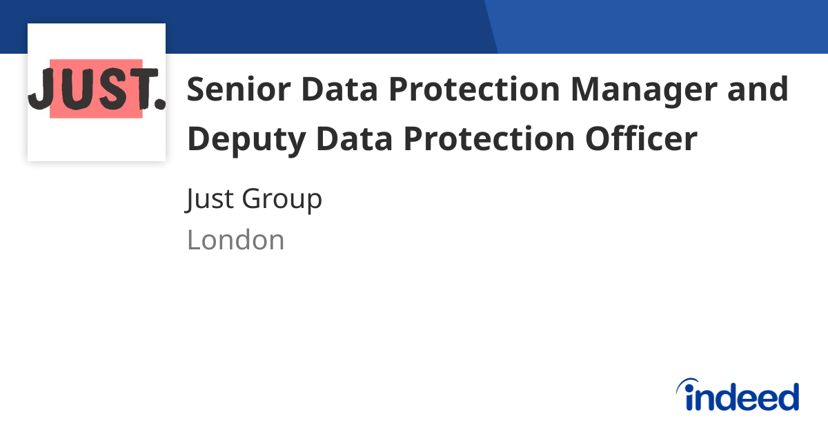 Senior Data Protection Manager and Deputy Data Protection Officer ...