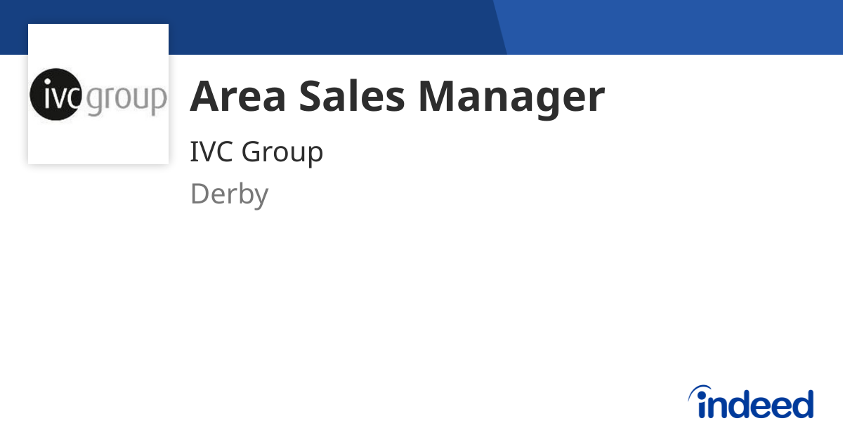 Area Sales Manager - Derby - Indeed.com
