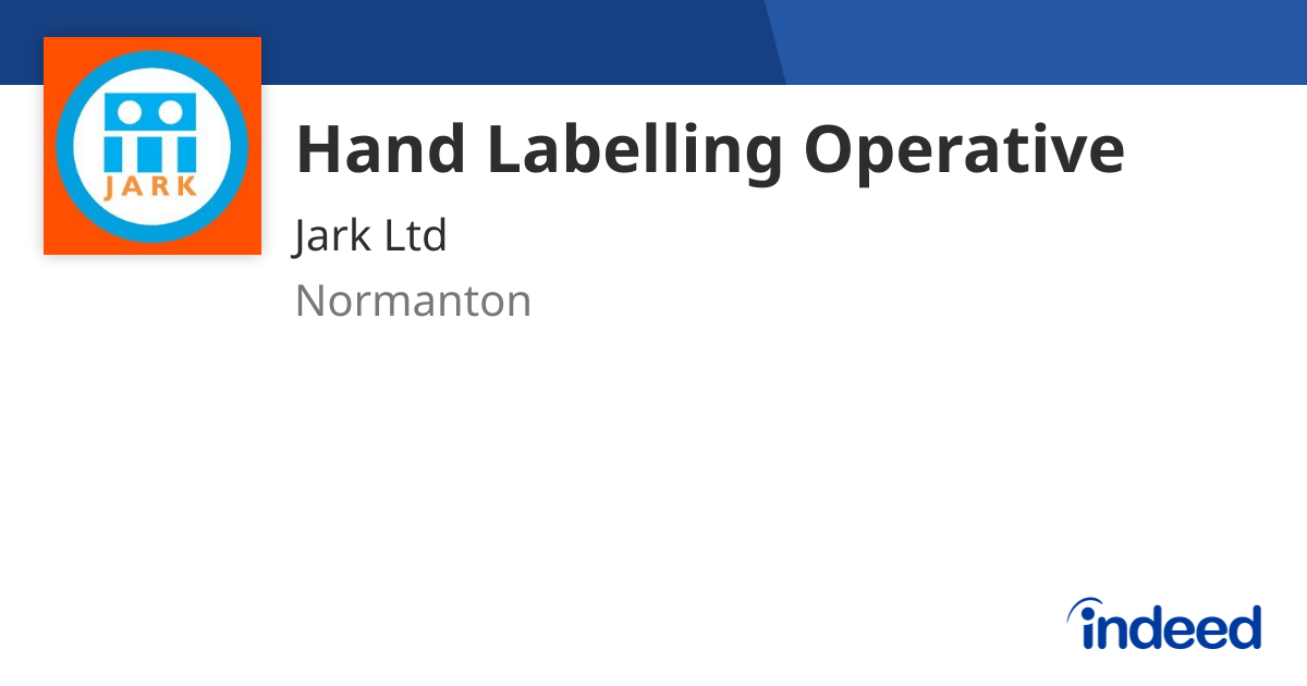 Hand Labelling Operative - Normanton - Indeed.com