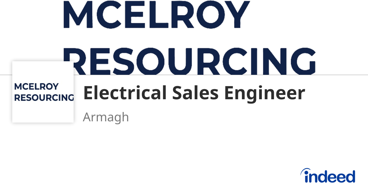 Electrical Sales Engineer - Armagh - Indeed.com