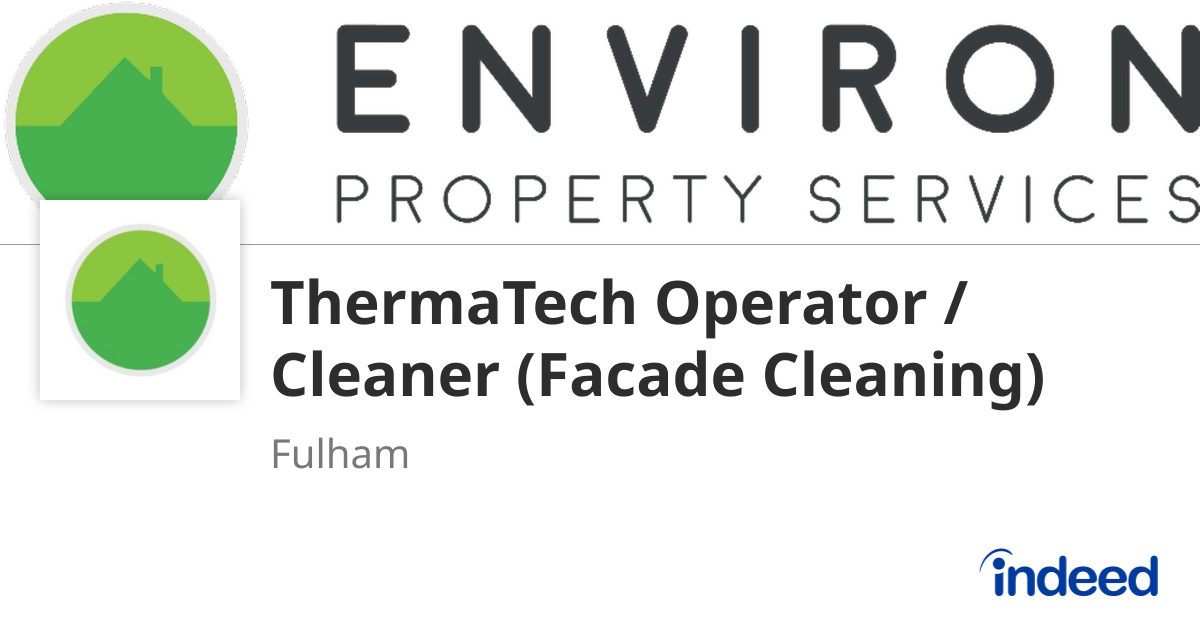 ThermaTech Operator / Cleaner (Facade Cleaning) - Fulham SW6 4HH ...