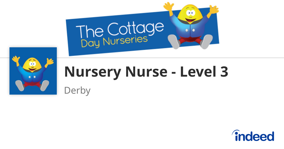 Nursery Nurse - Level 3 - Derby DE3 9AX - Indeed.com