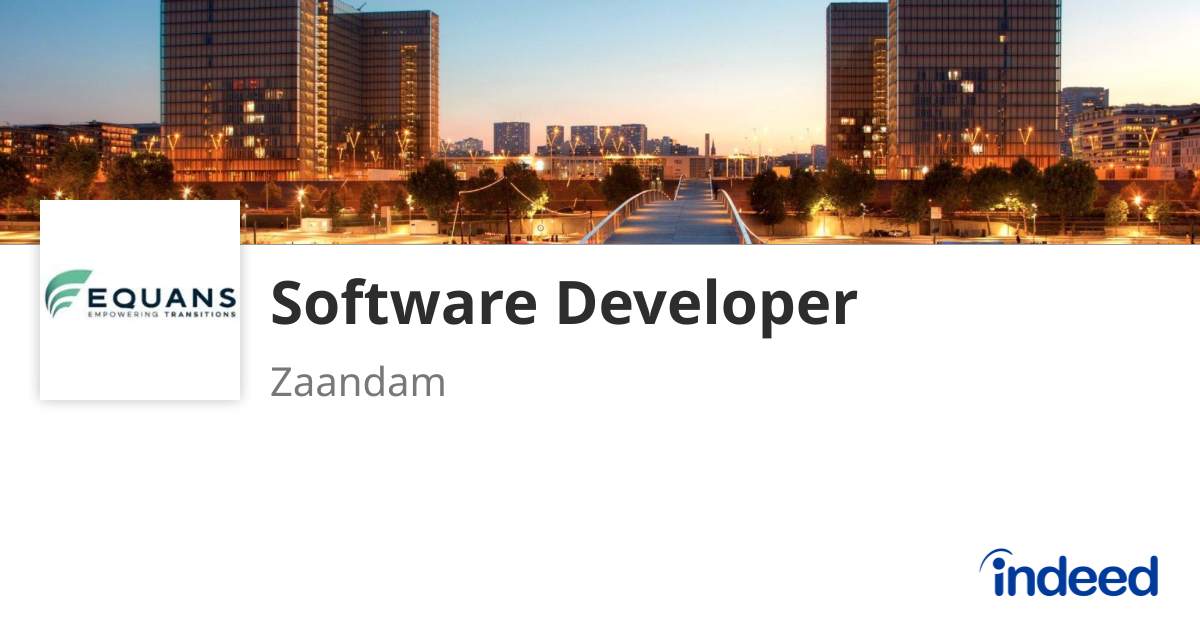 Software Developer - Zaandam - Indeed.com