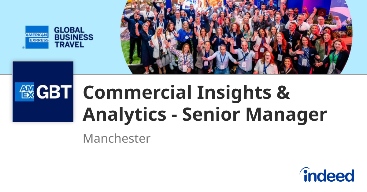 Commercial Insights & Analytics - Senior Manager - London - Indeed.com