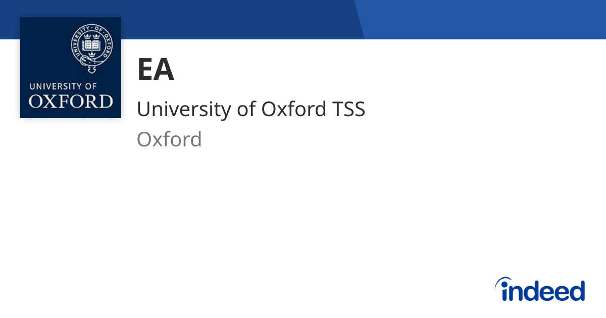 EA - Oxford - Indeed.com