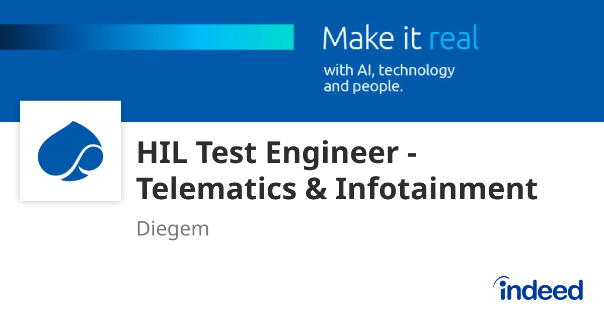 HIL Test Engineer - Telematics & Infotainment - Diegem - Indeed.com
