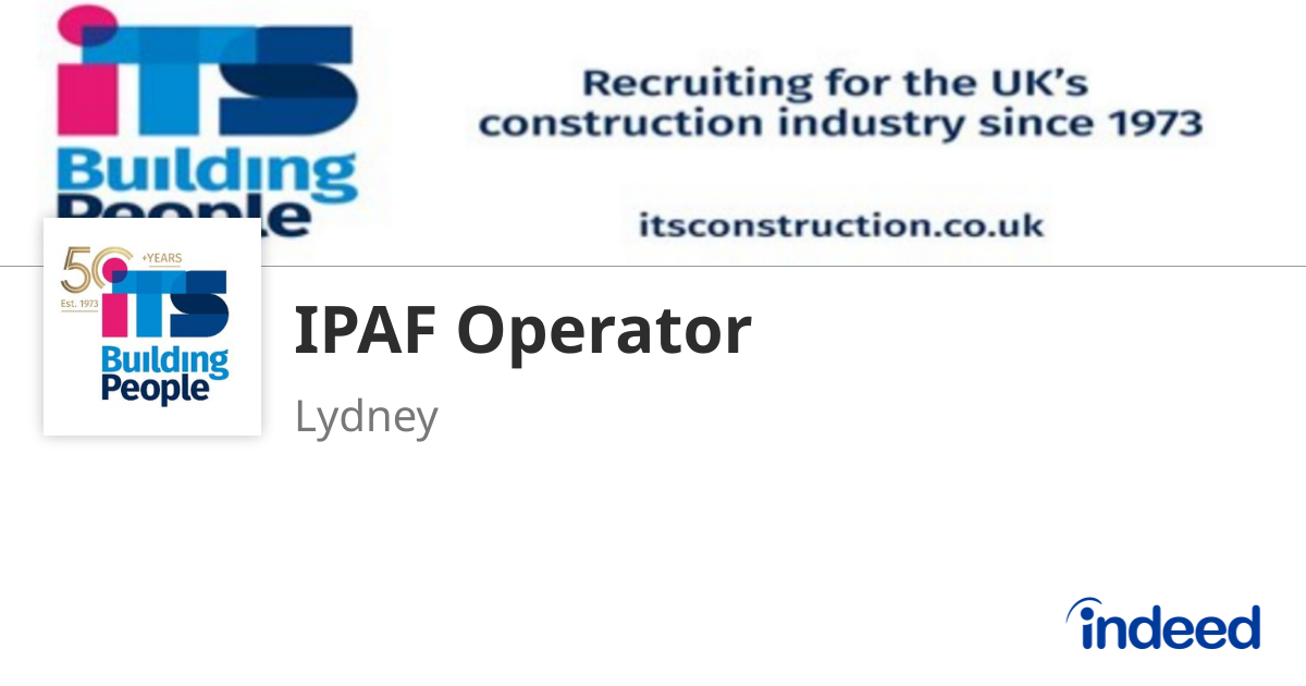 IPAF Operator - Lydney GL15 - Indeed.com
