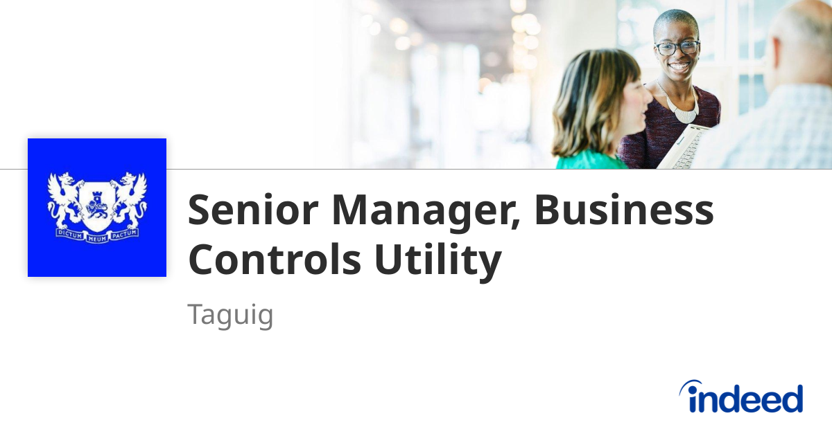 Senior Manager, Business Controls Utility - Taguig - Indeed.com