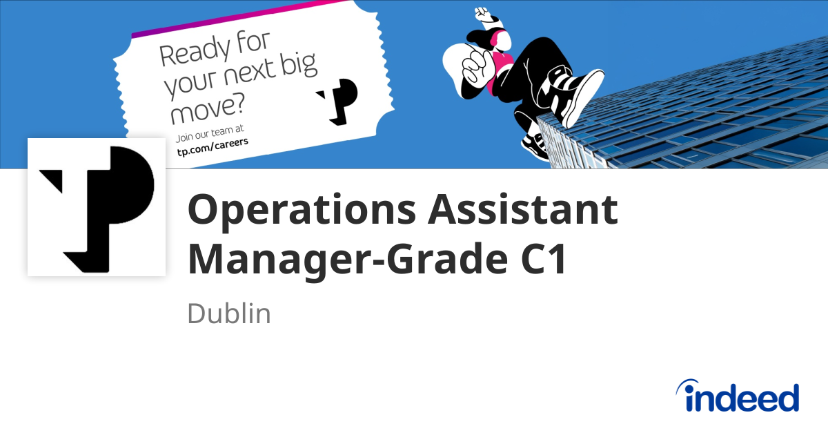 Operations Assistant Manager-Grade C1 - Dublin, County Dublin - Indeed.com