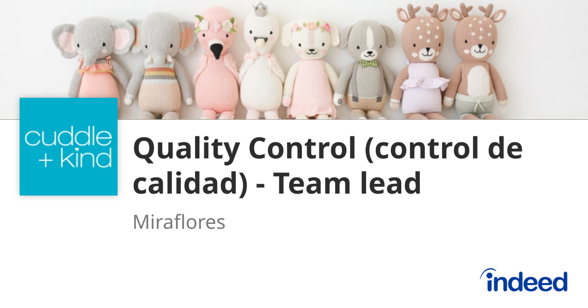 Quality Control (control de calidad) - Team lead - Miraflores, Lima - Indeed.com