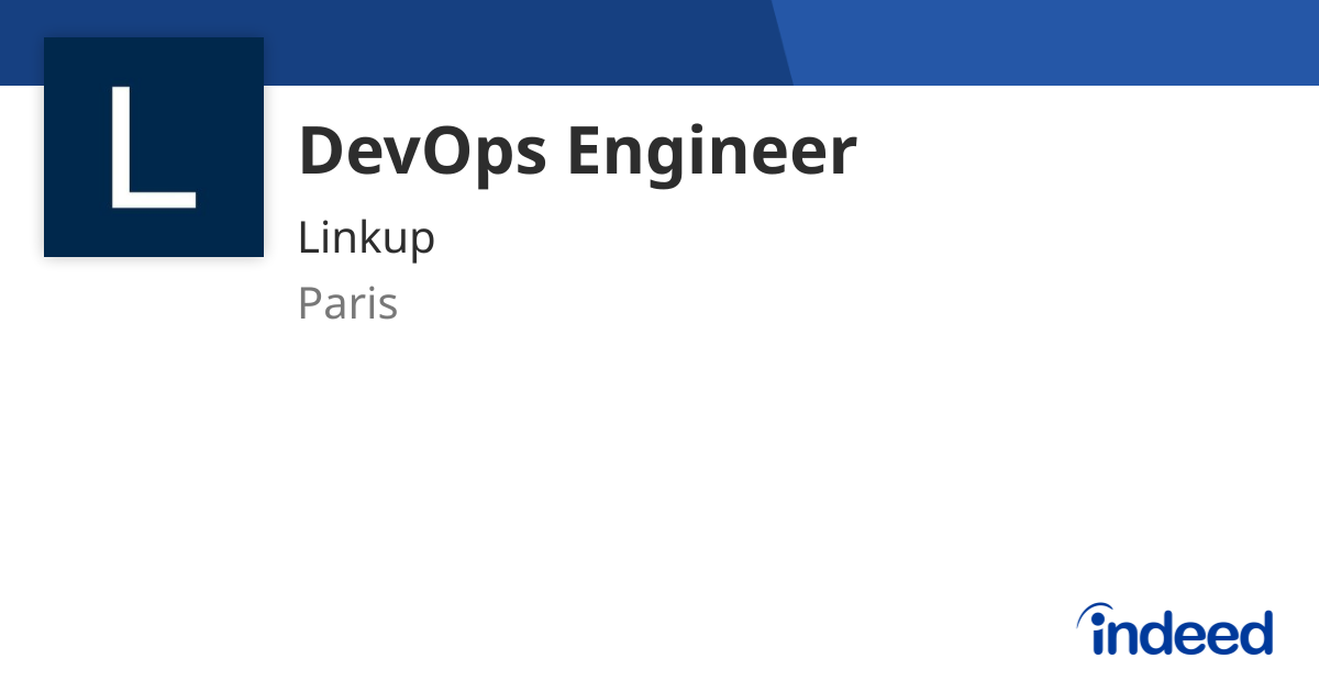 DevOps Engineer - Paris (75) - Indeed.com