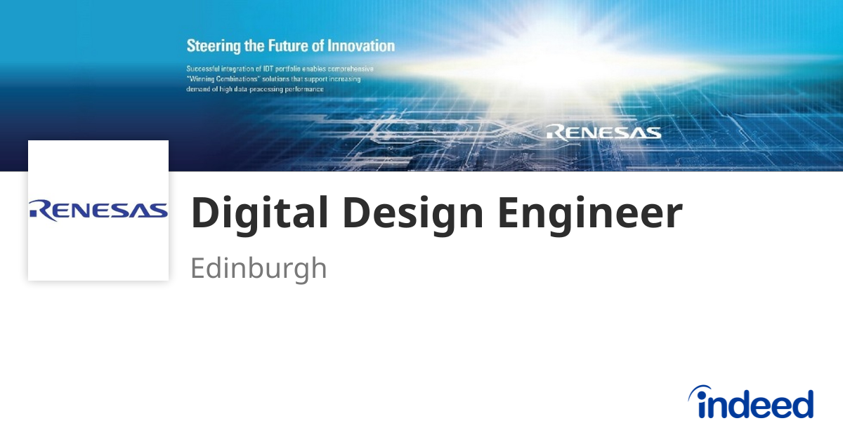 Digital Design Engineer - Edinburgh - Indeed.com