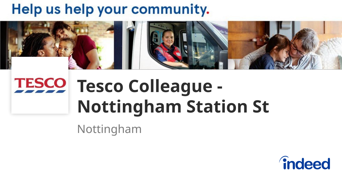 Tesco Colleague - Nottingham Station St Express - Nottingham NG2 3AJ ...