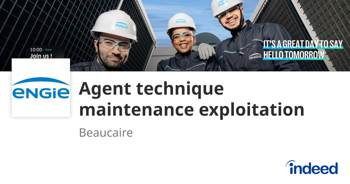 Agent technique maintenance exploitation (F/H) - 30300 Beaucaire ...