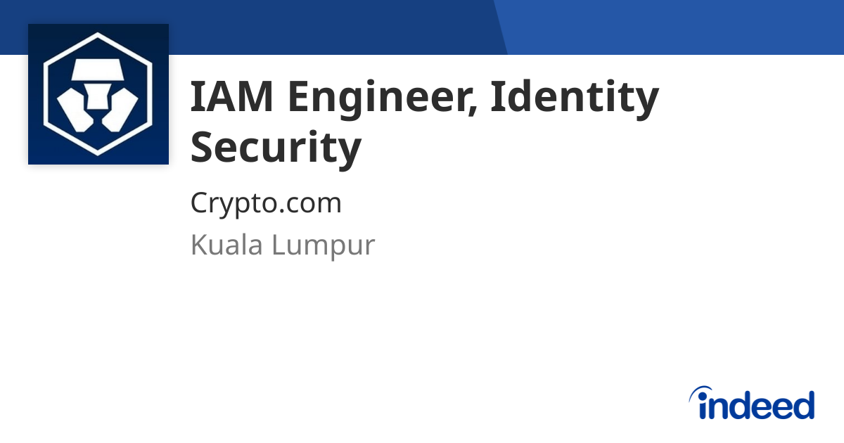 IAM Engineer, Identity Security - Kuala Lumpur - Indeed.com