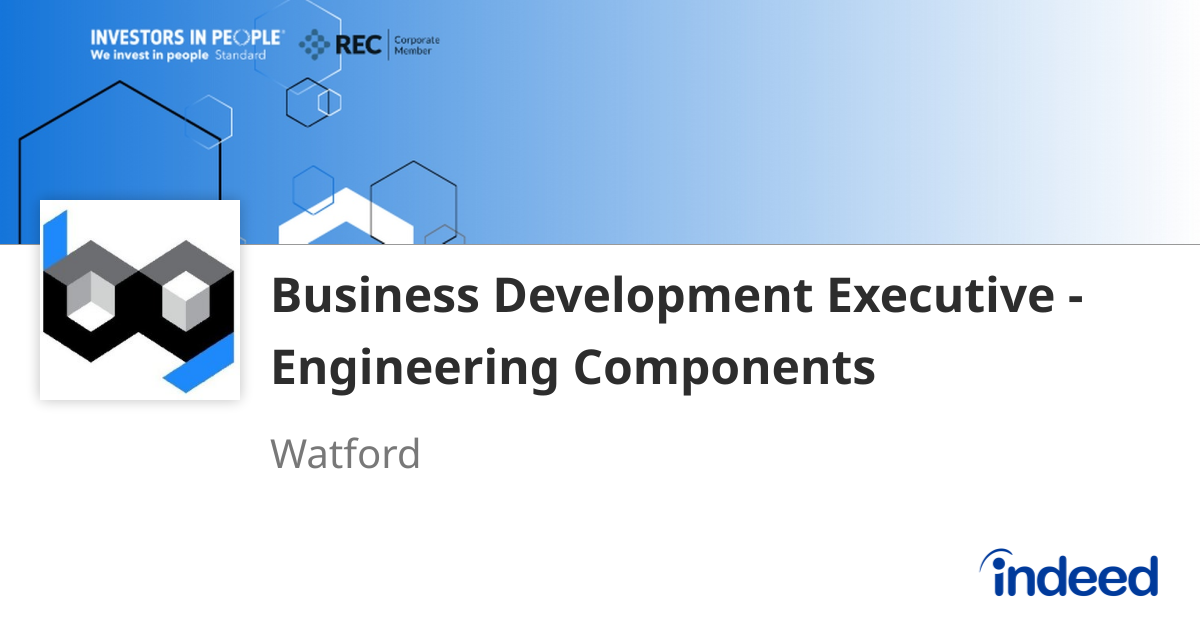 Business Development Executive - Engineering Components - Watford ...
