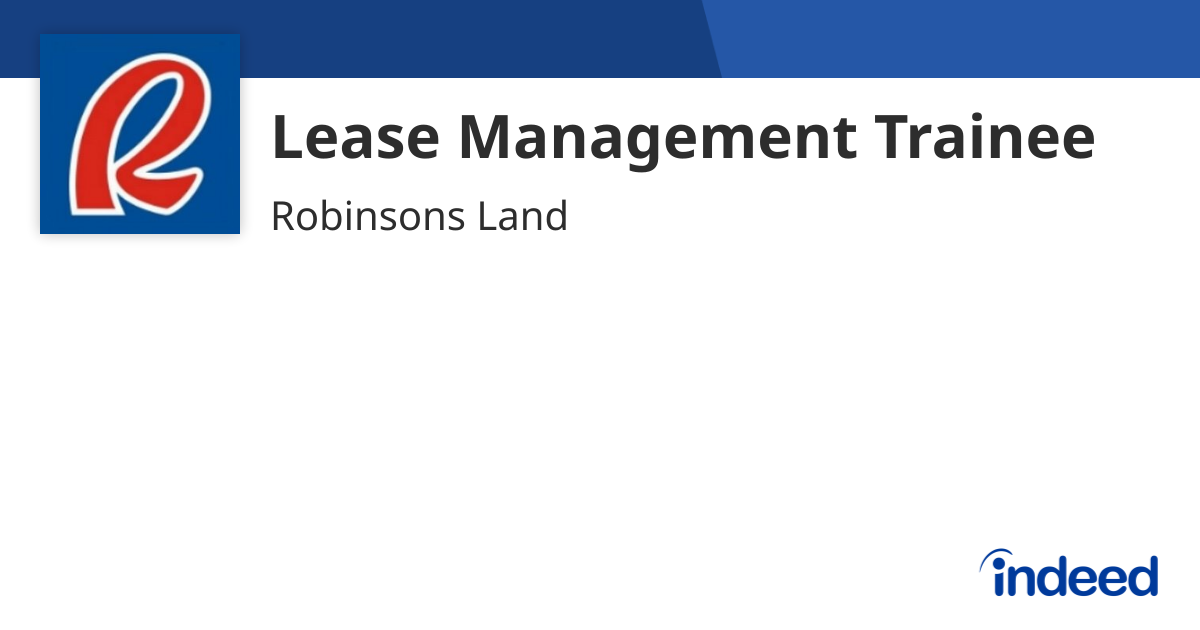 Lease Officer - National Capital Region - Indeed.com