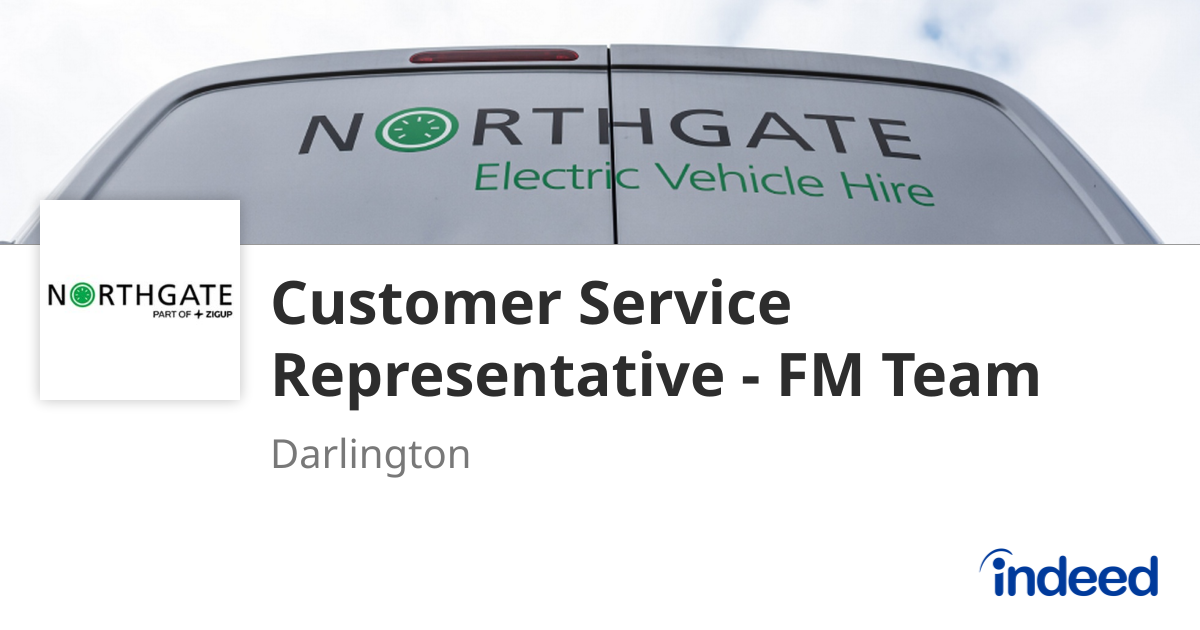 Customer Service Representative - FM Team - Darlington DL1 4PZ - Indeed.com