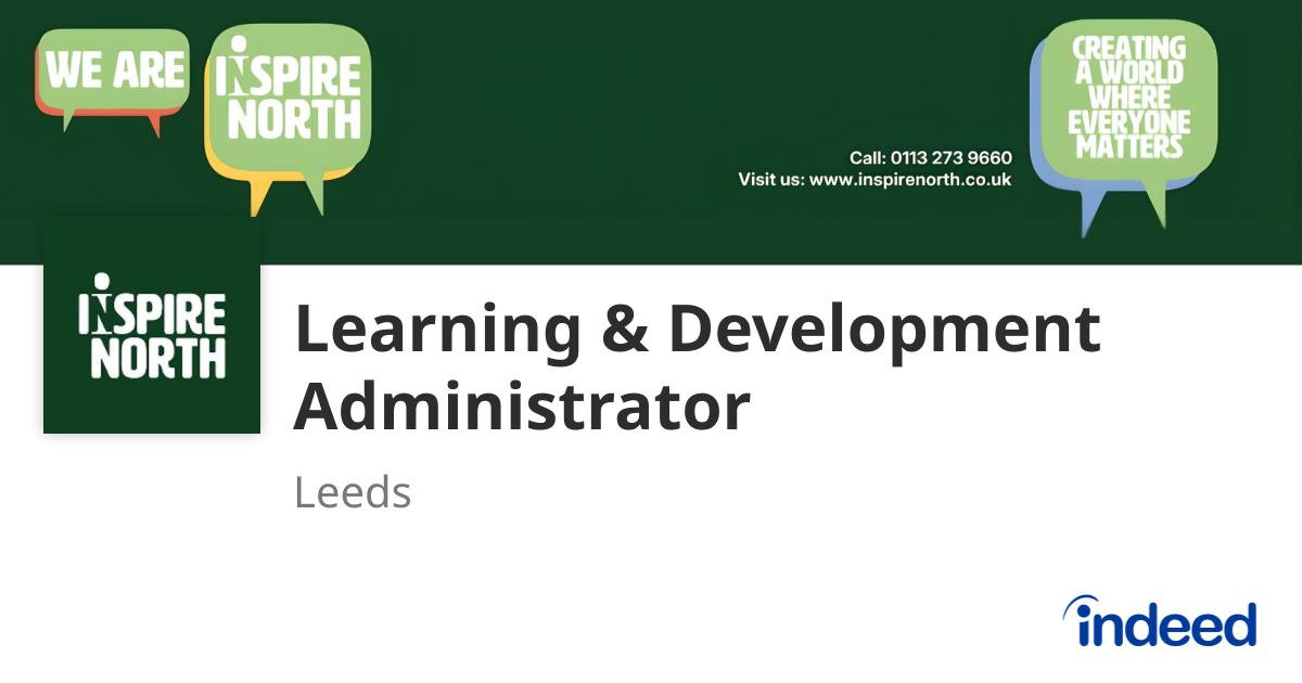 Learning & Development Administrator - Leeds - Indeed.com