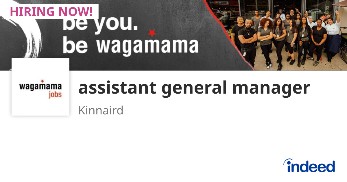 assistant general manager - Kinnaird - Indeed.com