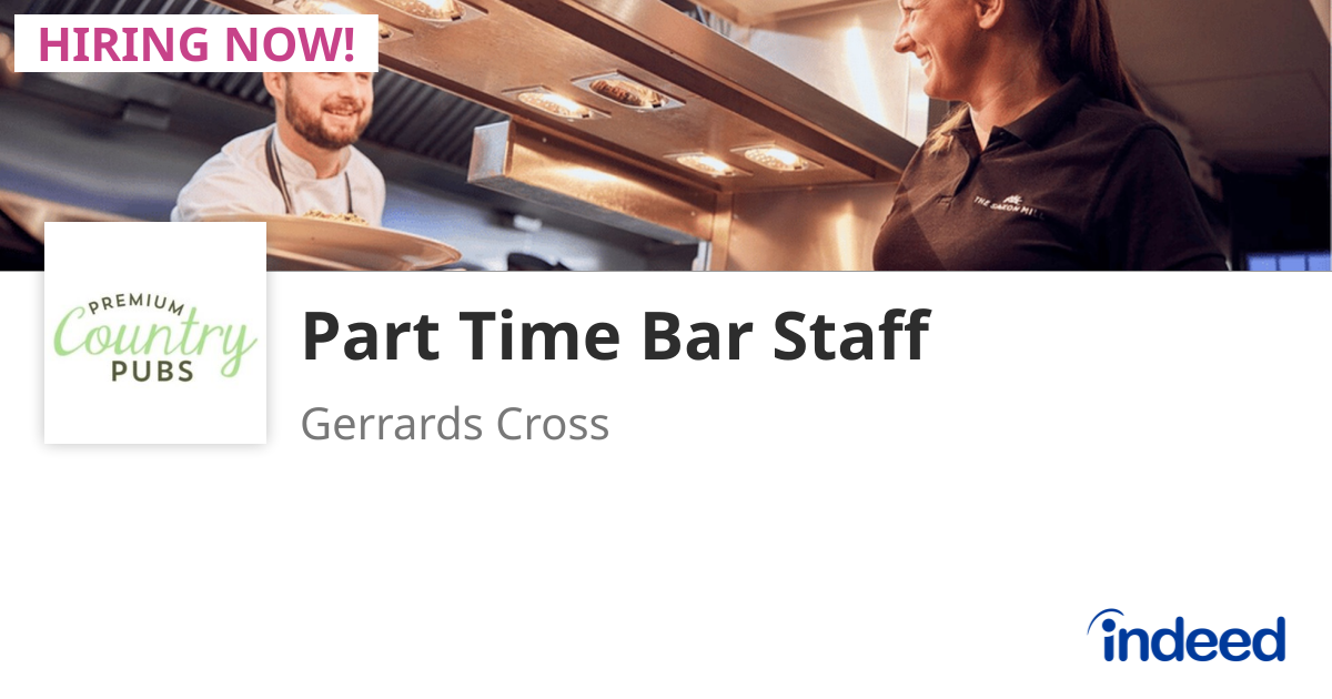 Part Time Bar Staff - Gerrards Cross SL9 7AH - Indeed.com