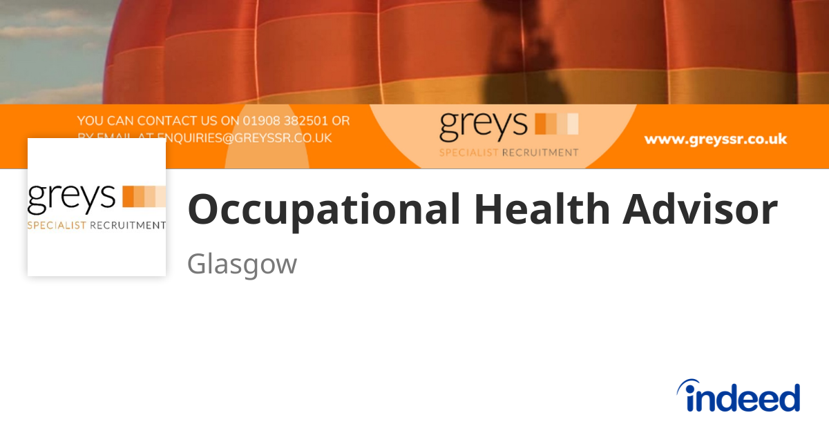 Occupational Health Advisor - Glasgow - Indeed.com