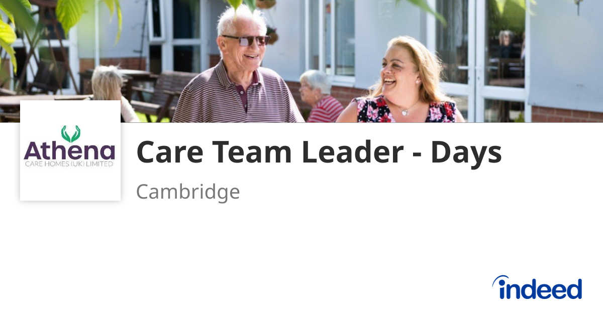 Care Team Leader - Days - Cambridge CB4 1QB - Indeed.com