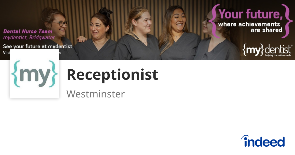 Receptionist - Westminster - Indeed.com