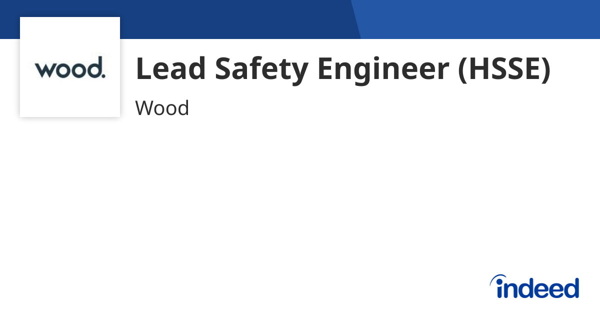 Lead Safety Engineer (HSSE) - المملكة العربية السعودية - Indeed.com