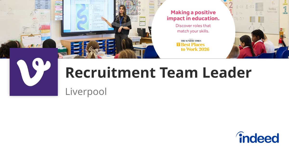 Recruitment Team Leader - Liverpool L7 9NJ - Indeed.com