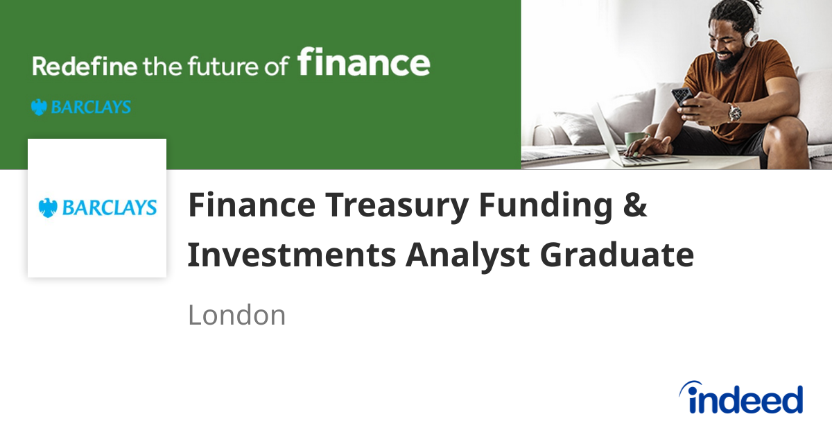 Finance Treasury Funding & Investments Analyst Graduate Programme 2026 ...
