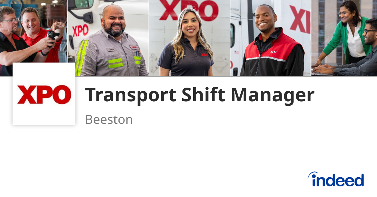 Transport Shift Manager - Beeston - Indeed.com
