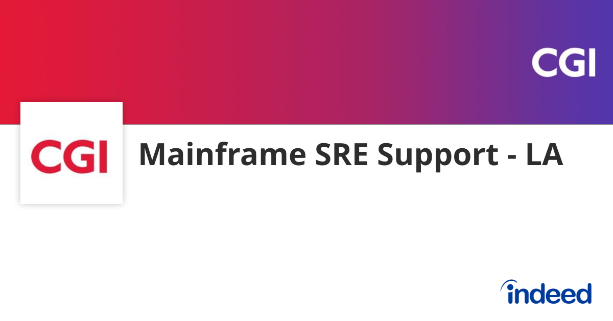 Mainframe SRE Support - LA - Hyderabad, Telangana - Indeed.com