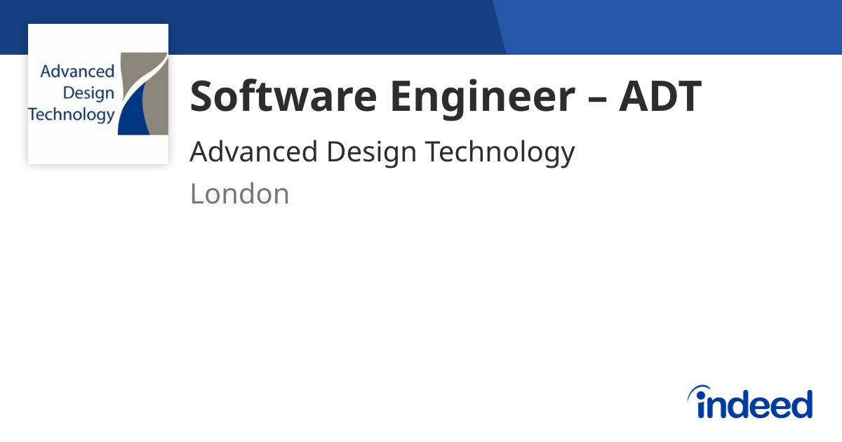 Software Engineer – ADT - London - Indeed.com