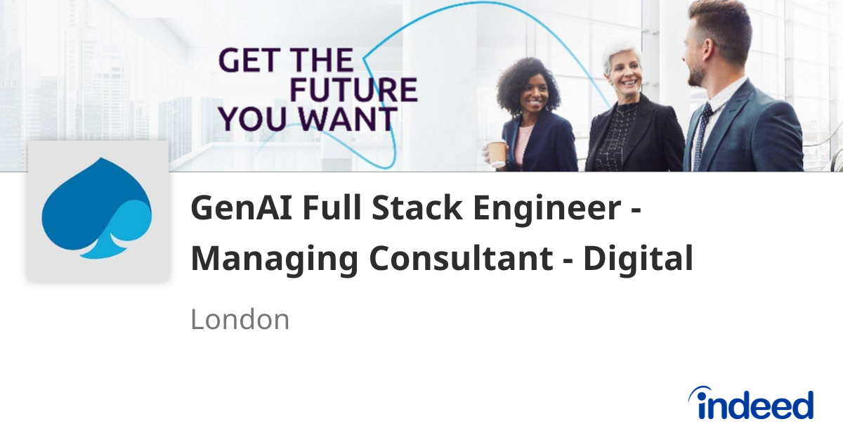 GenAI Full Stack Engineer - Managing Consultant - Digital Excellence ...