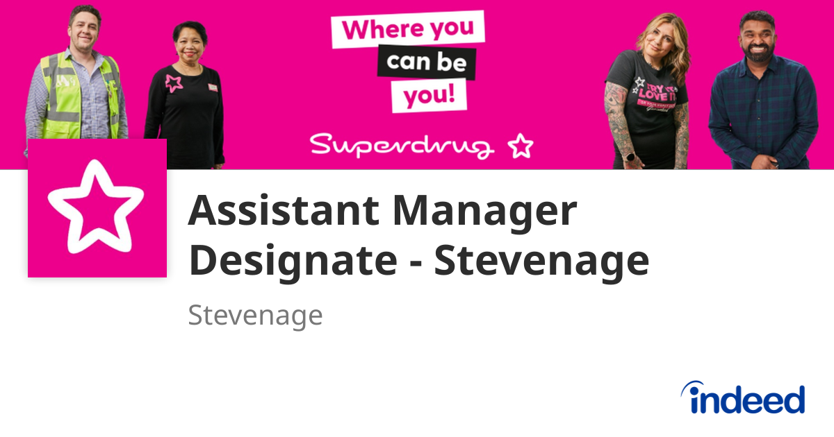 Assistant Manager Designate - Stevenage - Stevenage SG1 1DN - Indeed.com
