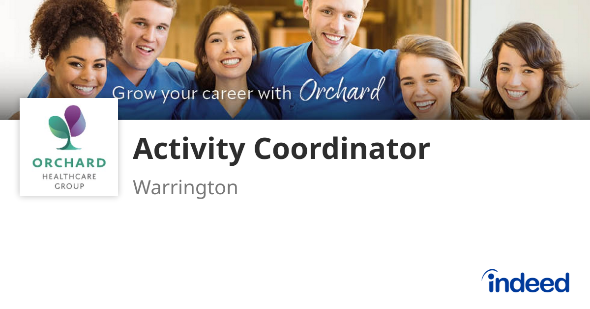 Activity Coordinator - Warrington WA4 1NT - Indeed.com