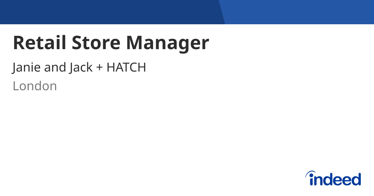 Retail Store Manager - London SW3 5XP - Indeed.com