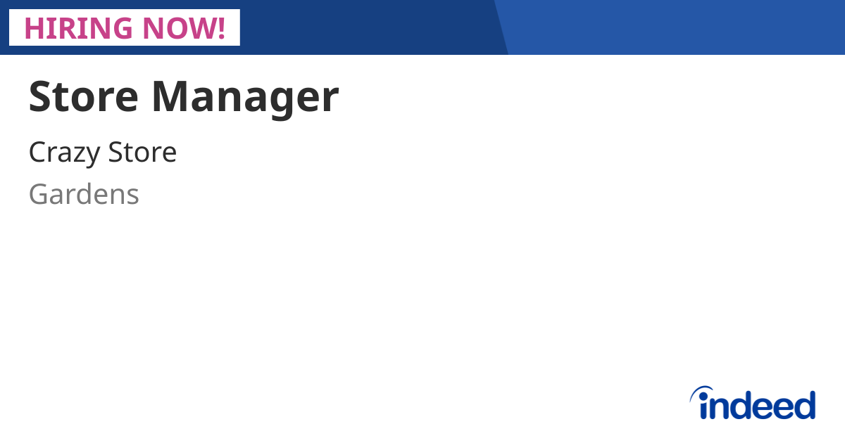 Store Manager - Gardens, Western Cape - Indeed.com