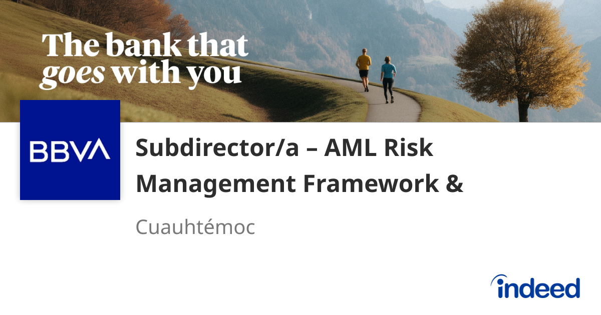 Senior Manager – AML Risk Management Framework & Reporting (Ciudad de ...