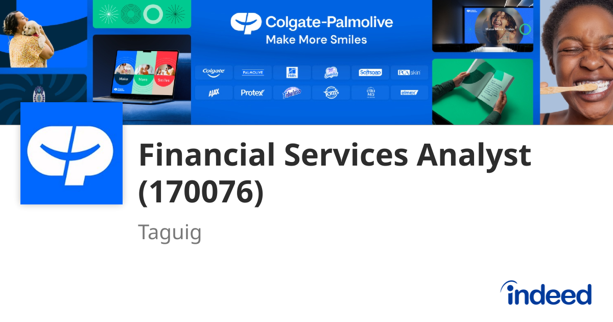 Financial Services Analyst (170076) - Taguig - Indeed.com