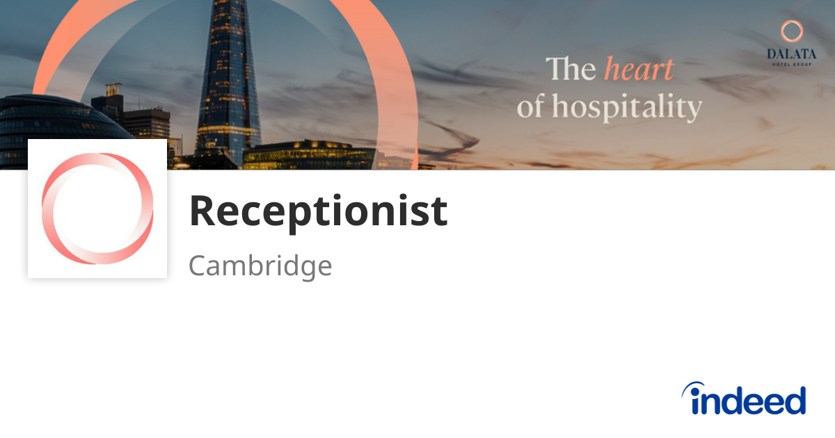 Receptionist - Cambridge - Indeed.com