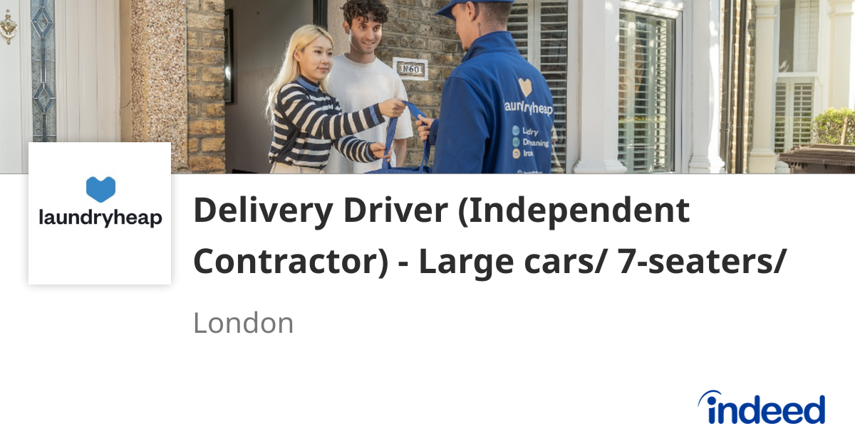 Delivery Driver (Independent Contractor) - Large cars/ 7-seaters/ Vans ...