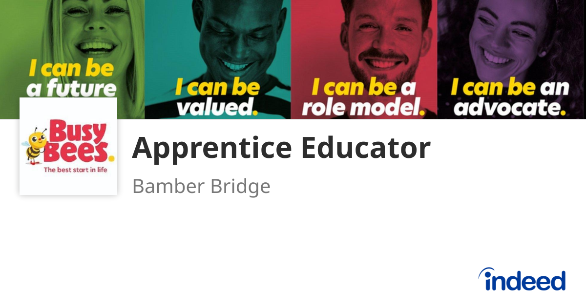 Apprentice Educator - Bamber Bridge PR5 6QE - Indeed.com