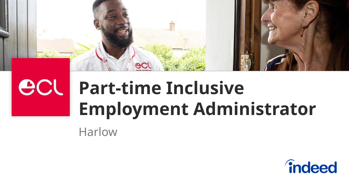 Part-time Inclusive Employment Administrator - Harlow CM19 4LU - Indeed.com