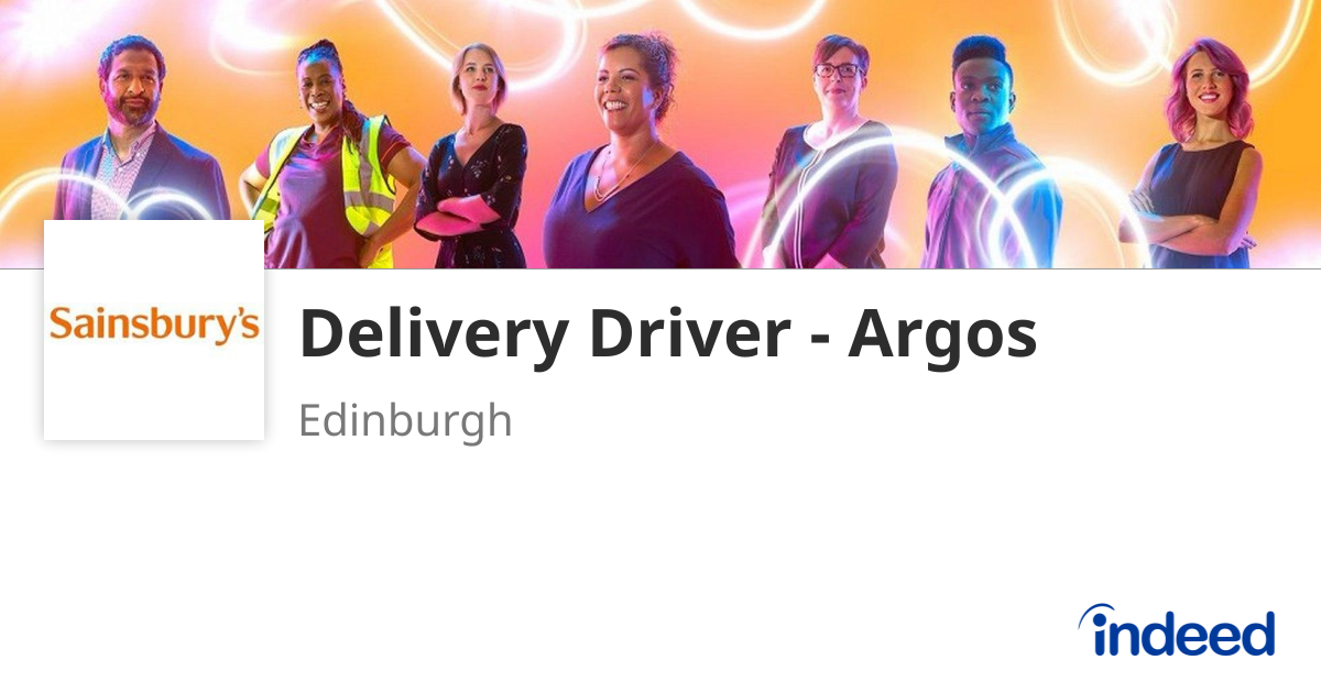 Delivery Driver - Argos - Edinburgh EH15 3RD - Indeed.com
