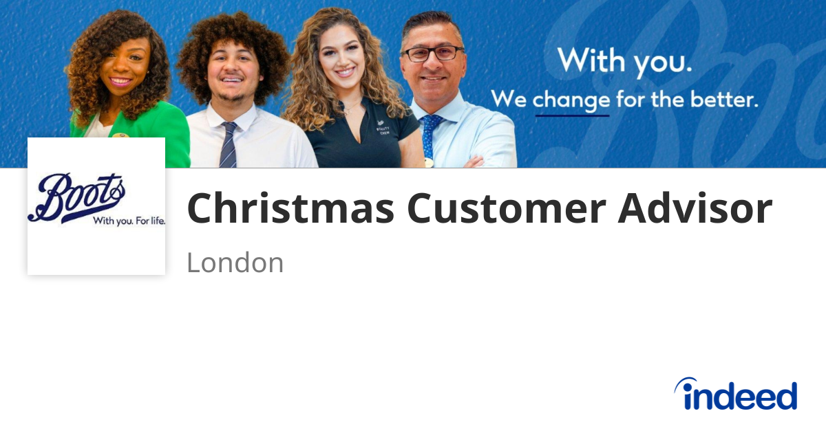 Christmas Customer Advisor - London E14 5AX - Indeed.com